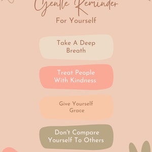 Self-care Poster Package - Etsy