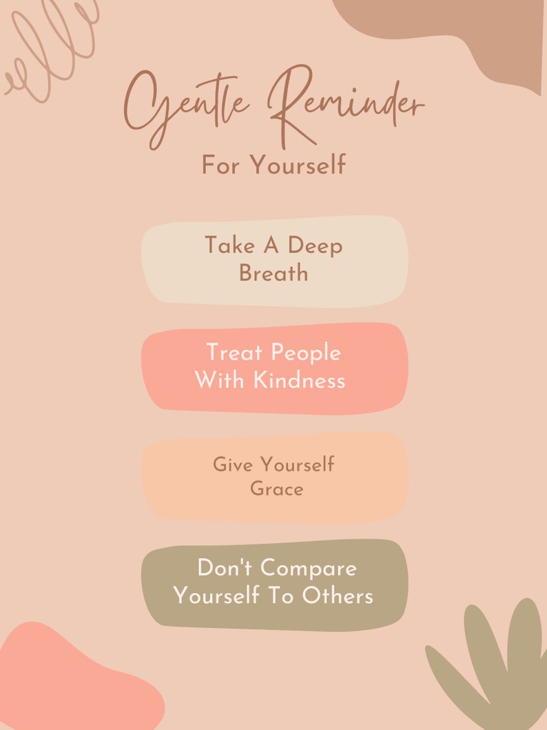 Self-care Poster Package - Etsy