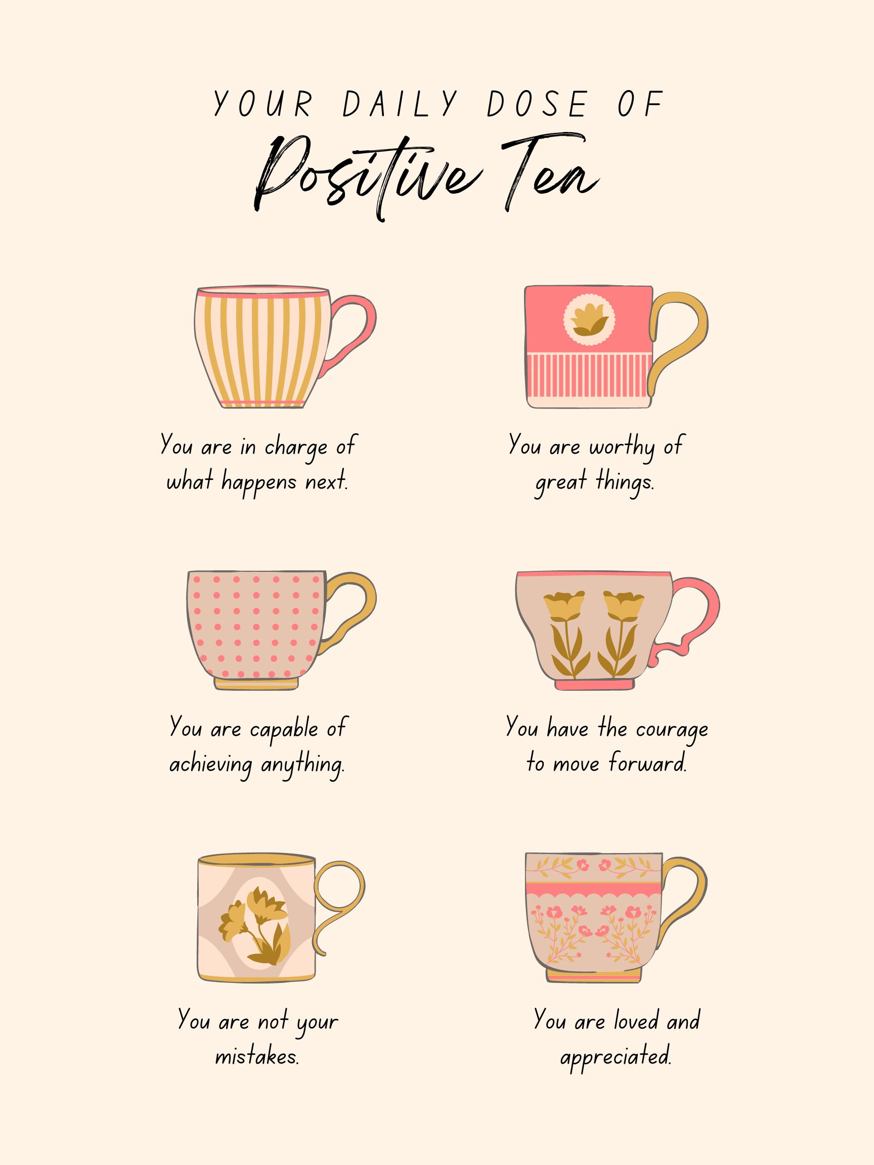 Self-care Poster Package - Etsy