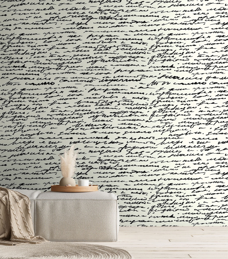 Hand Drawing Text Wallpaper Modern Calligraphy Art Hand Drawn - Etsy