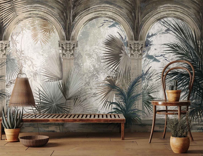 Architectural Archway Wallpaper – Peel and Stick Removable Wall Mural ...