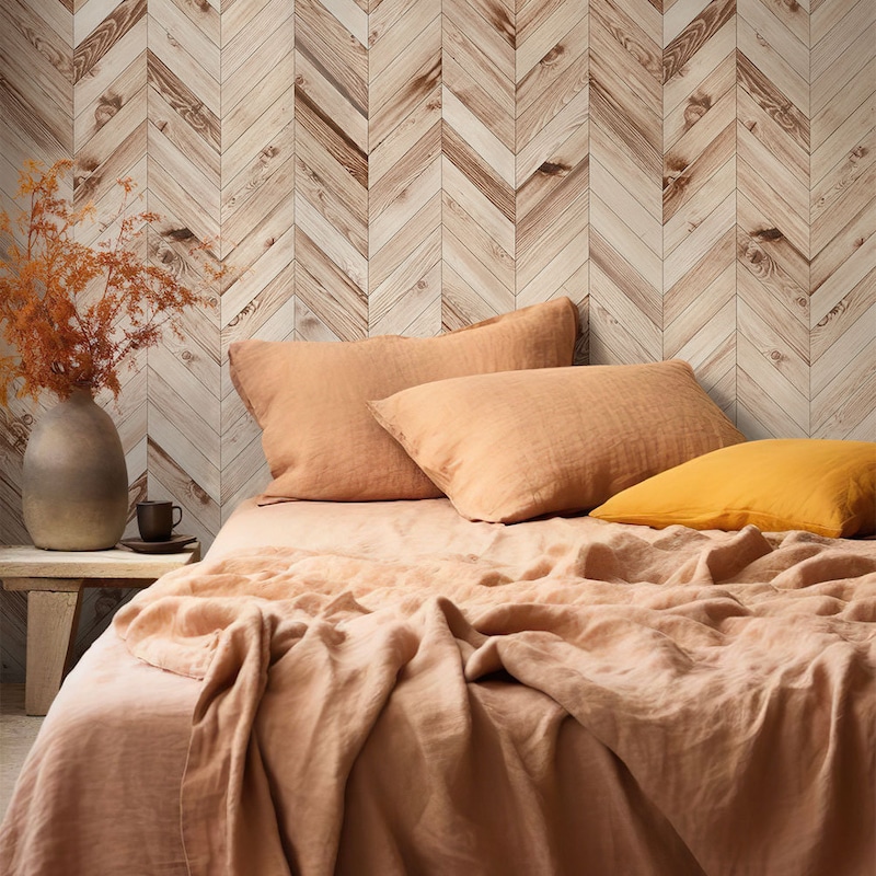 Herringbone Wallpaper - Etsy