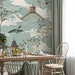 Vintage Chinoiserie Landscape Wallpaper: Peel and Stick Wall Mural - Etsy