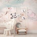 Watercolor Cute Animals Wallpaper, Acrobat Animals Wall Mural, Nursery ...