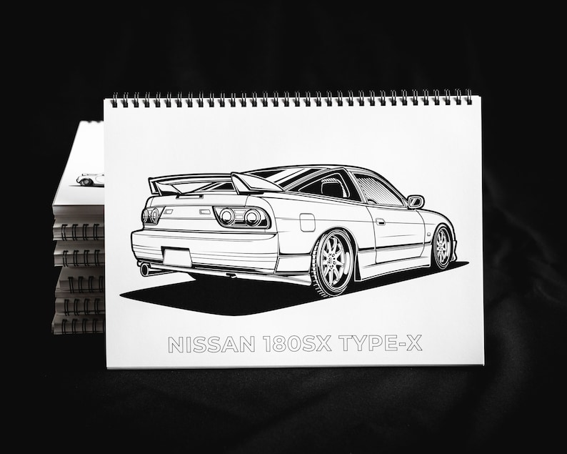 JDM LEGENDS Ultimate Japanese Sports Car Colouring Book - Etsy