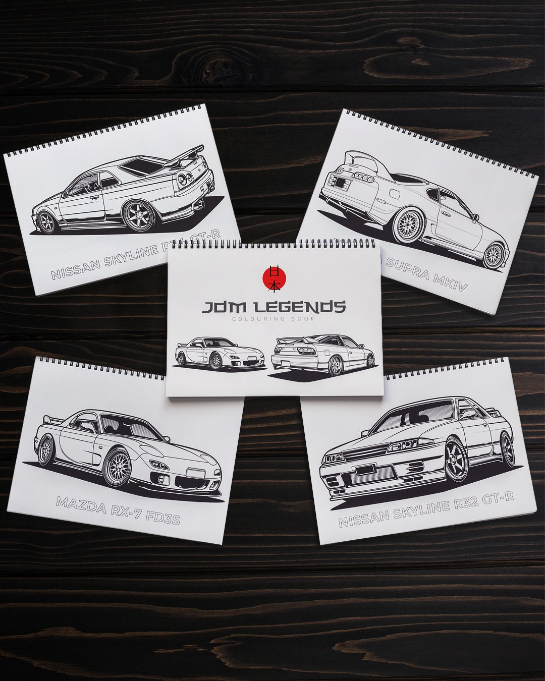 JDM LEGENDS Ultimate JDM Car Colouring Pages (digital Printable) - Etsy
