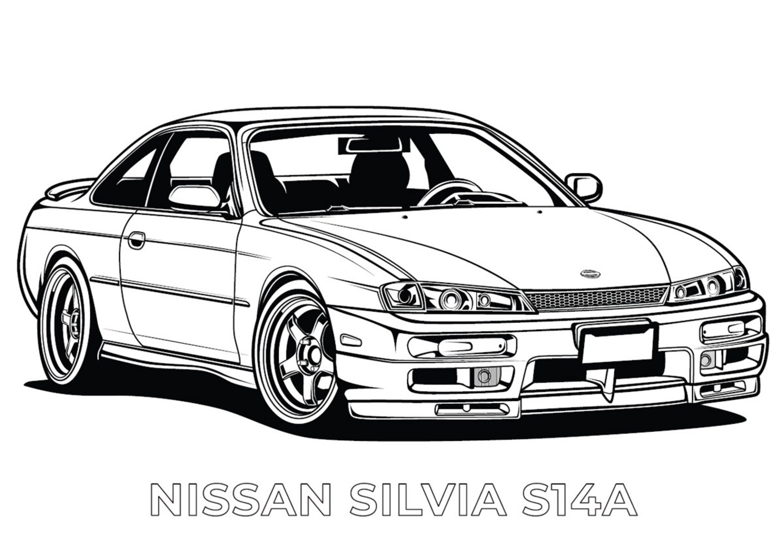 JDM LEGENDS Ultimate JDM Car Colouring Pages (digital Printable) - Etsy ...