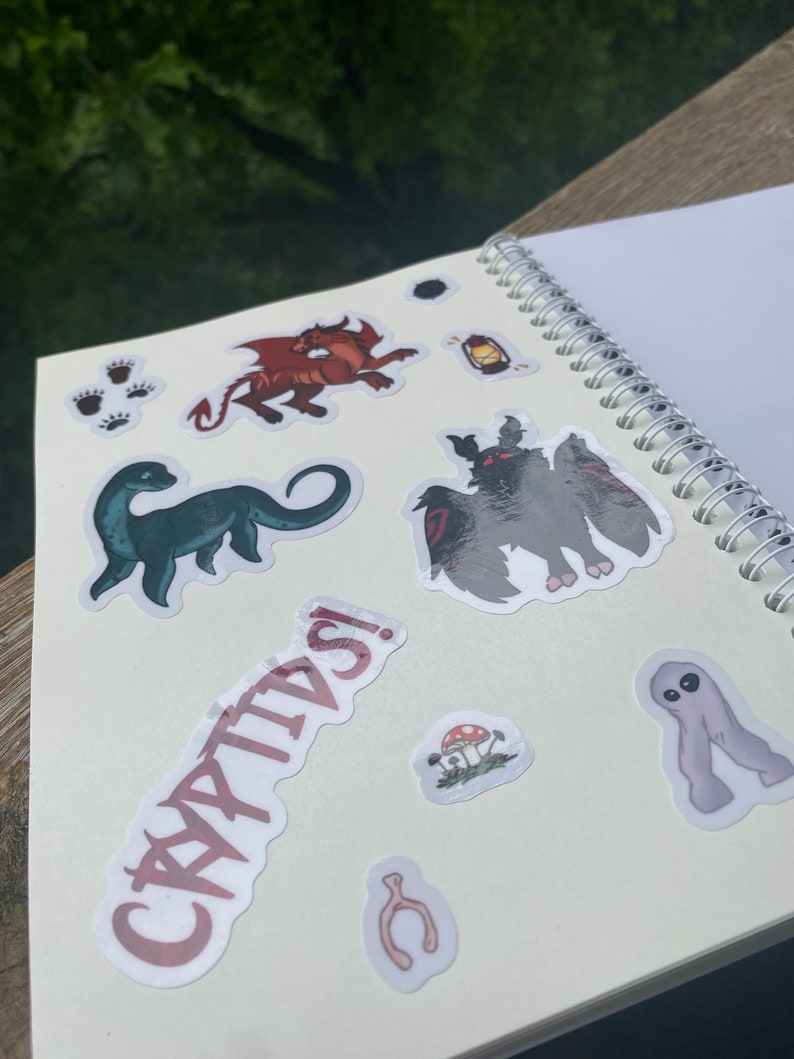 Cryptids/creature Sticker Sheet! - Etsy