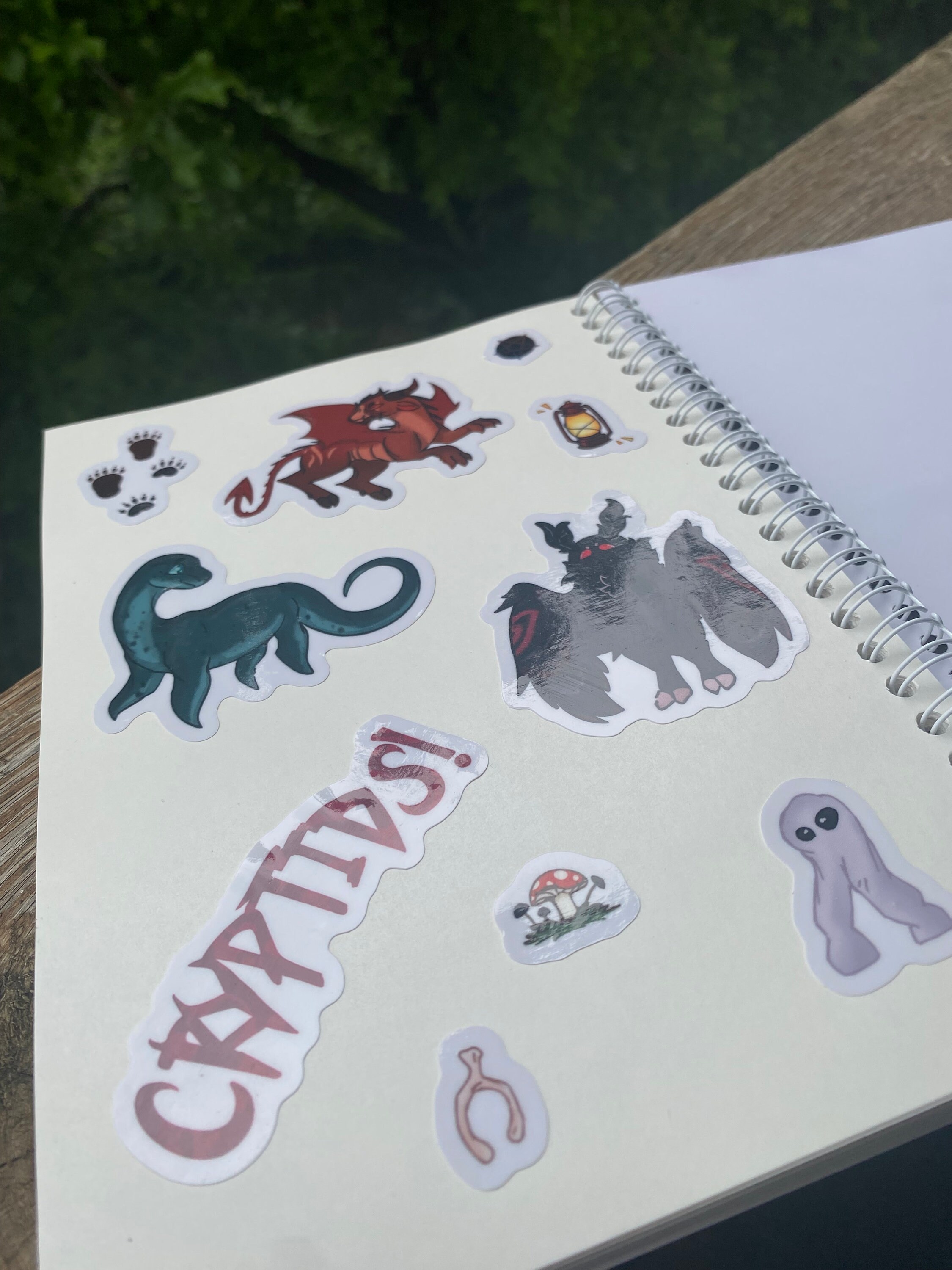 Cryptids/creature Sticker Sheet! - Etsy