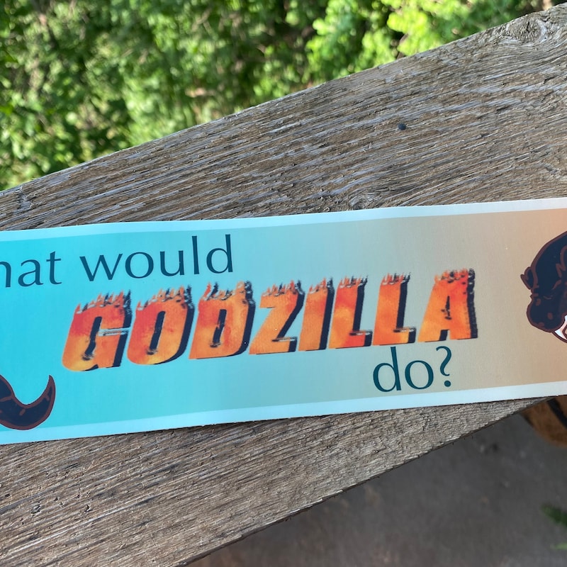 Godzilla Car Decal - Etsy