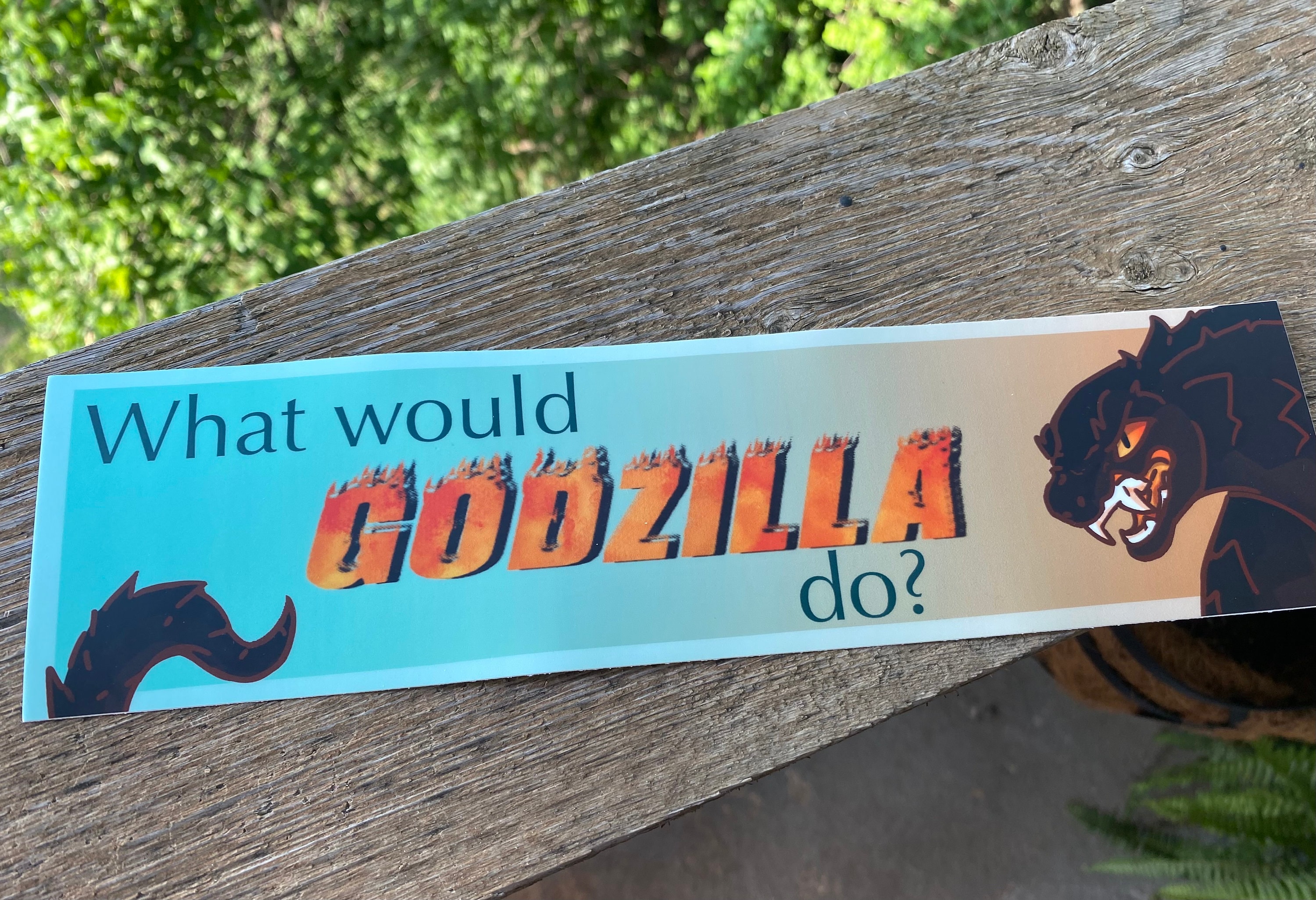 What Would GODZILLA Do? Bumper Sticker - Etsy