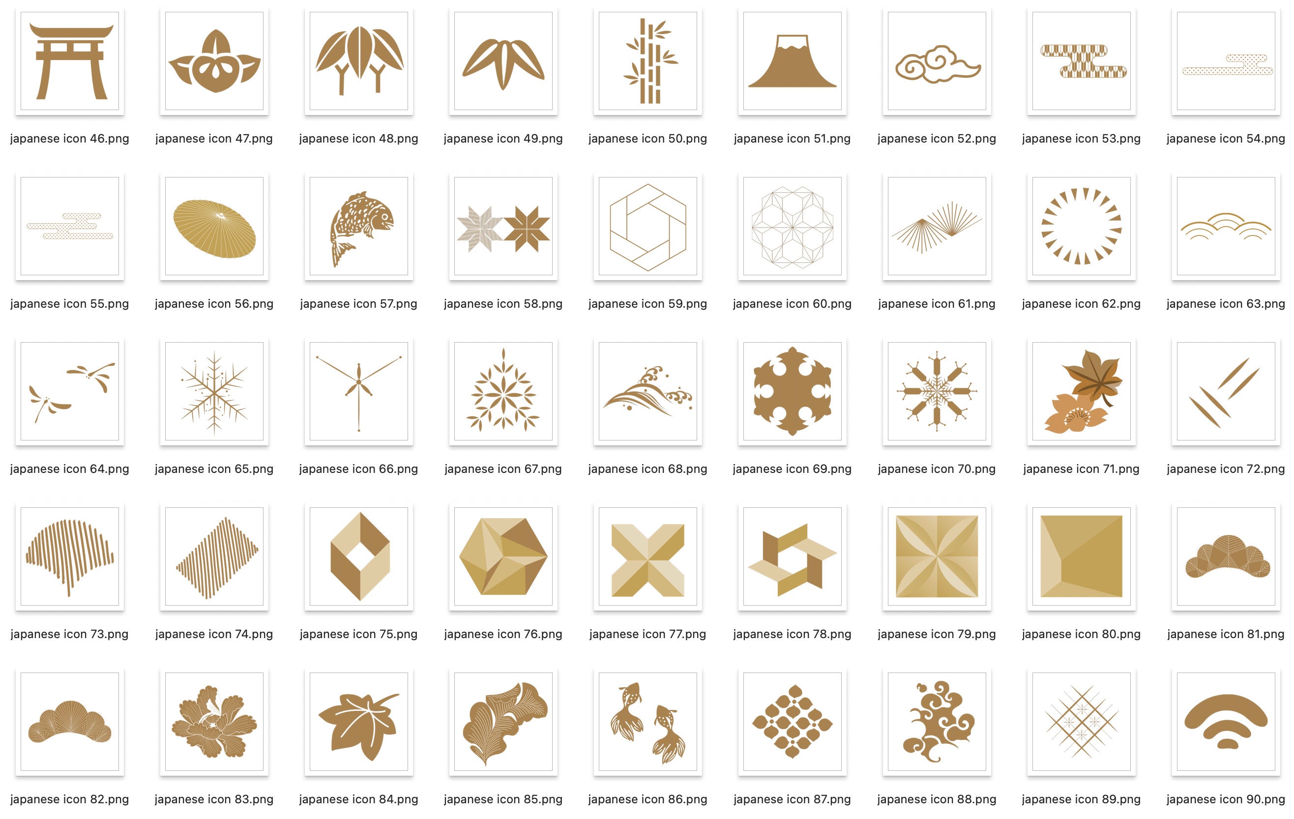 223 Japanese Icons Bundle|japanese Sticker Bundle|japanese Clipart Png ...