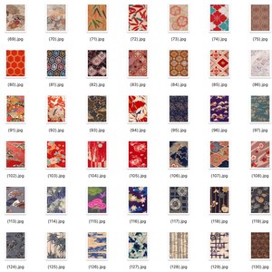307 Japanese Fabric Pattern Archive Bundle|japanese Design|japanese Art ...