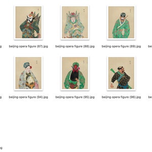 100 Beijing Opera Characters Archive Bundle|ancient China Archive ...