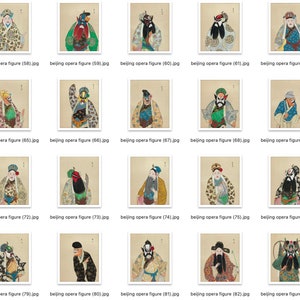 100 Beijing Opera Characters Archive Bundle|ancient China Archive ...