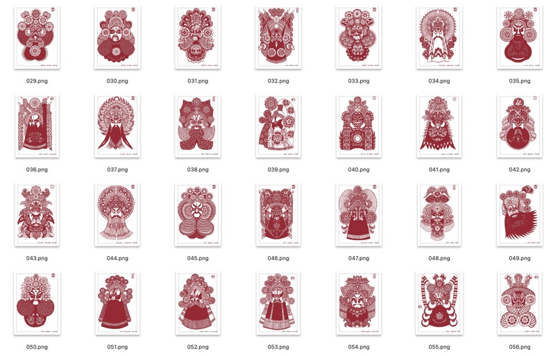 108 Chinese Peking Opera Figure Clipart Bundle| Decorative Chinese ...