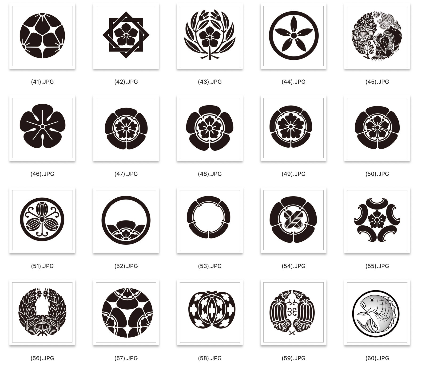 87 Japanese Pattern Motif Bundle Set|oriental Elements|decorative ...