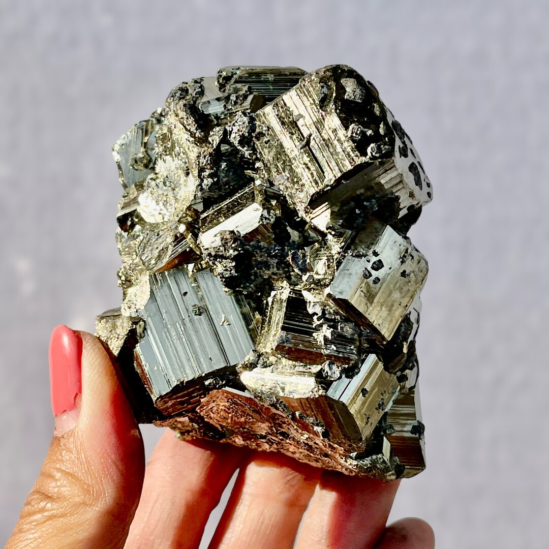 414g AAA Raw Pyrite Cubes in Matrix Rough Pyrite Crystal - Etsy