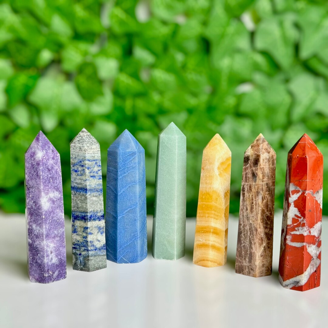7 Chakras Towers Points Gorgeous Crystal Gift Set - Etsy