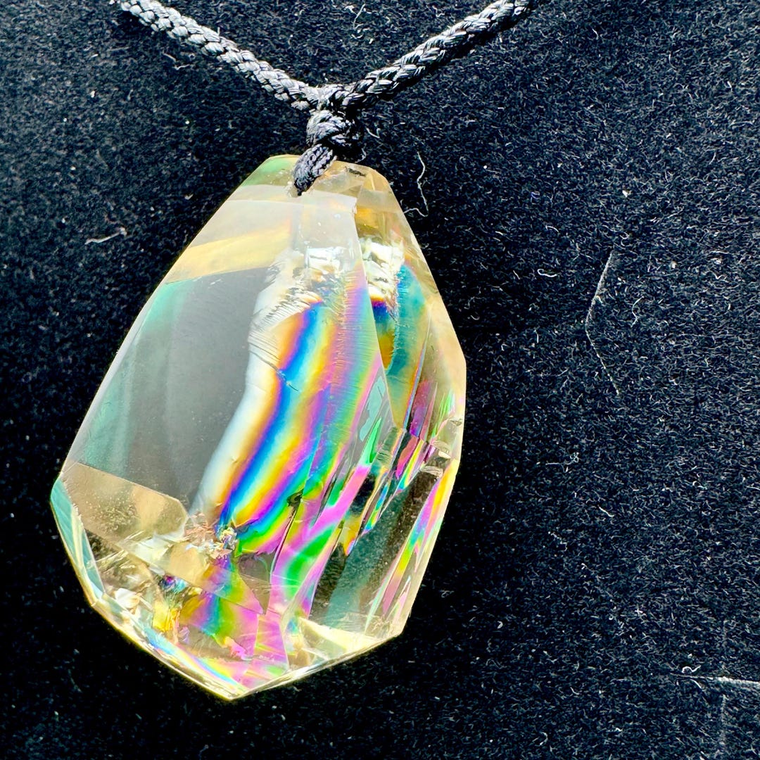 Rainbow Citrine Crystal Necklace With Gift Box for Her, AAA Citrine ...
