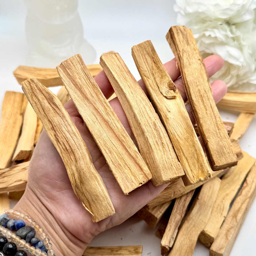 5pc Palo Santo Smudge Sticks, Peru Palo Santo Wood, Smudge Stick ...