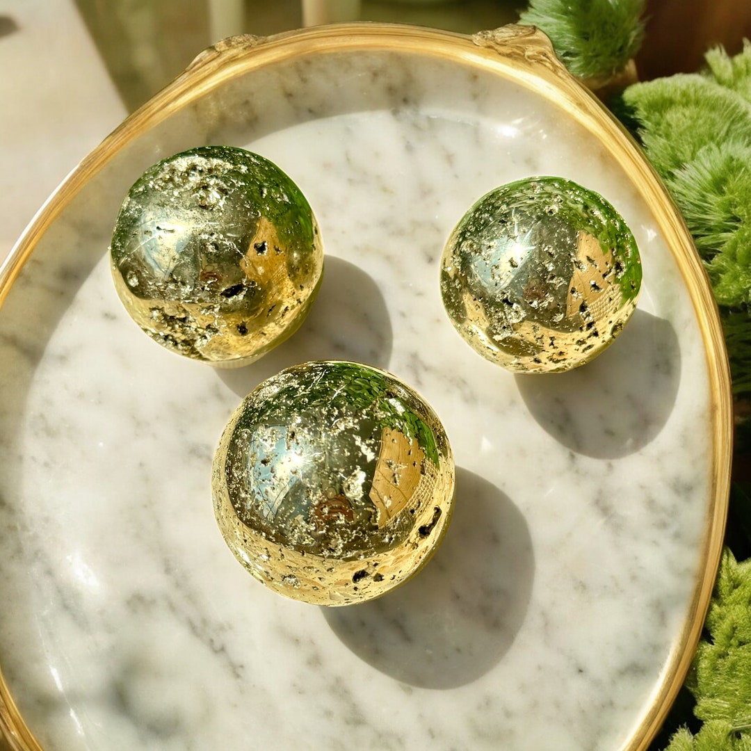 Iron Pyrite Sphere From Peru, High Quality Druzy Pyrite Ball - Etsy