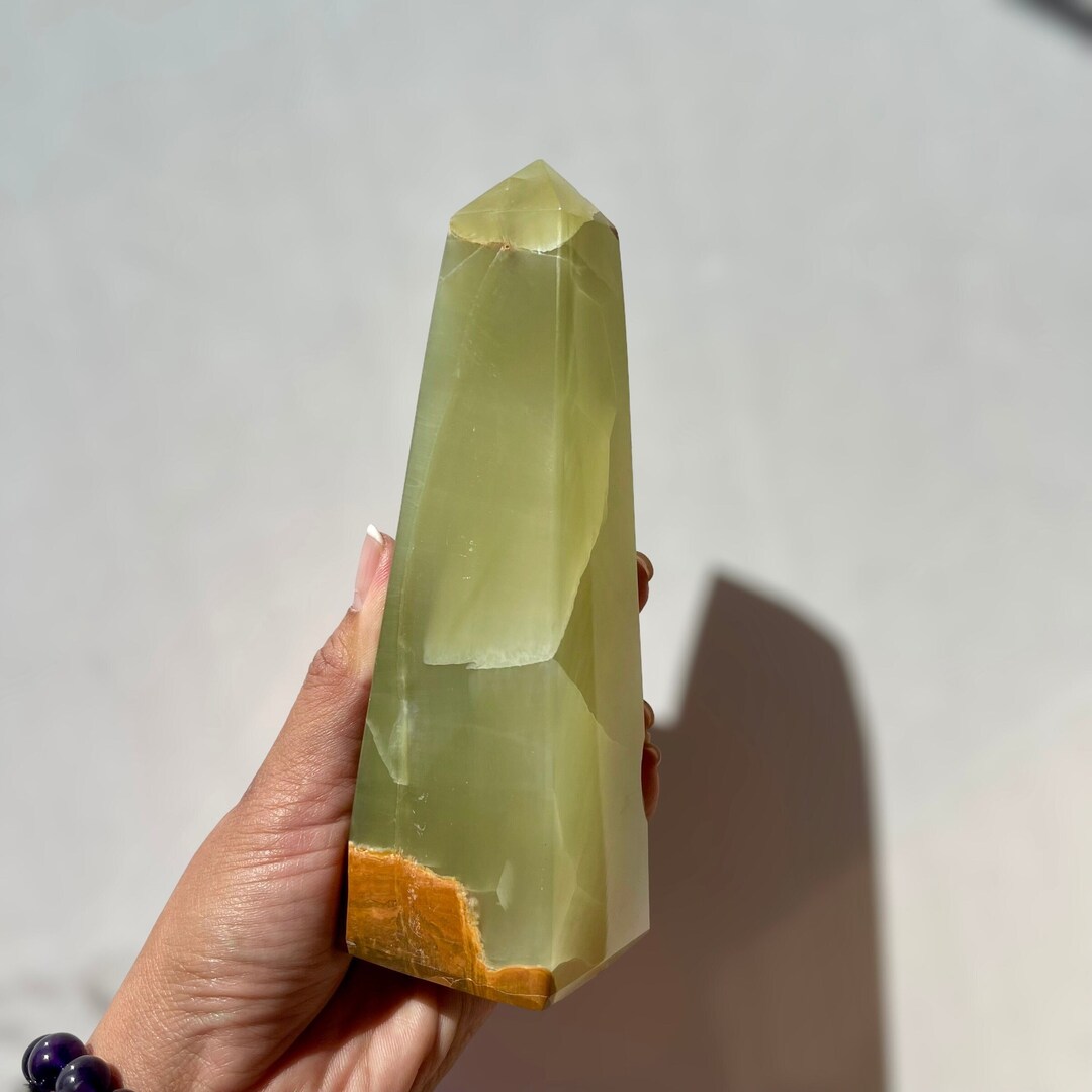 Afghan Jade Tower Perfect for Meditation Altar Decor, Healing Energy ...