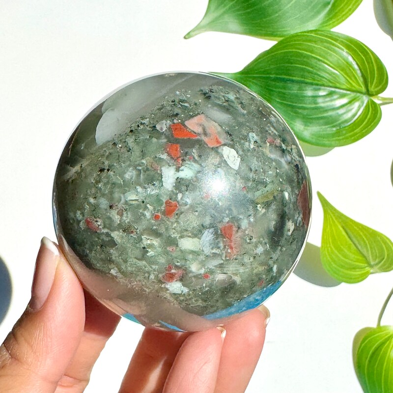Bloodstone Sphere - Etsy