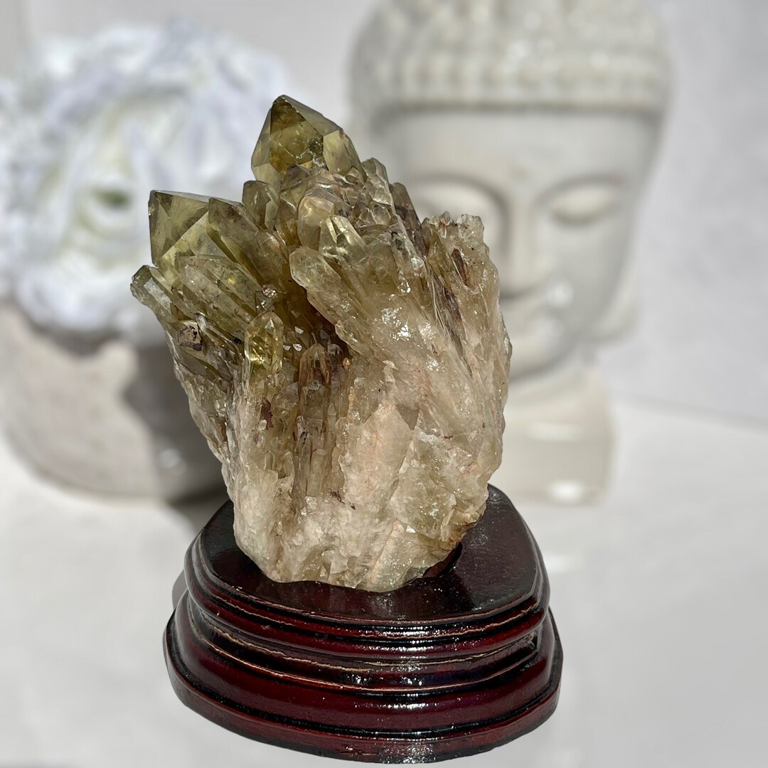Congo Kundalini Citrine Cluster for Abundance Wealth, Raw Citrine Stone ...