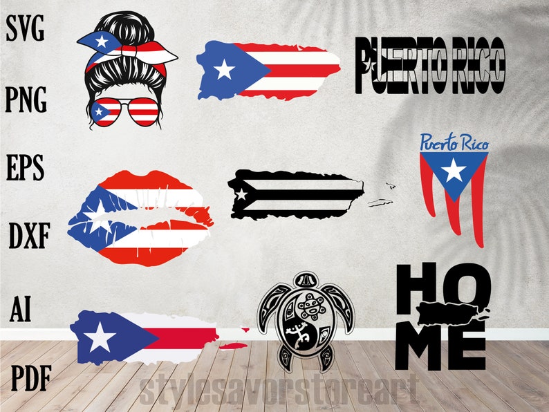 Puerto Rico Svg Latina Svg Cricut Svg Puerto Rico Png - Etsy