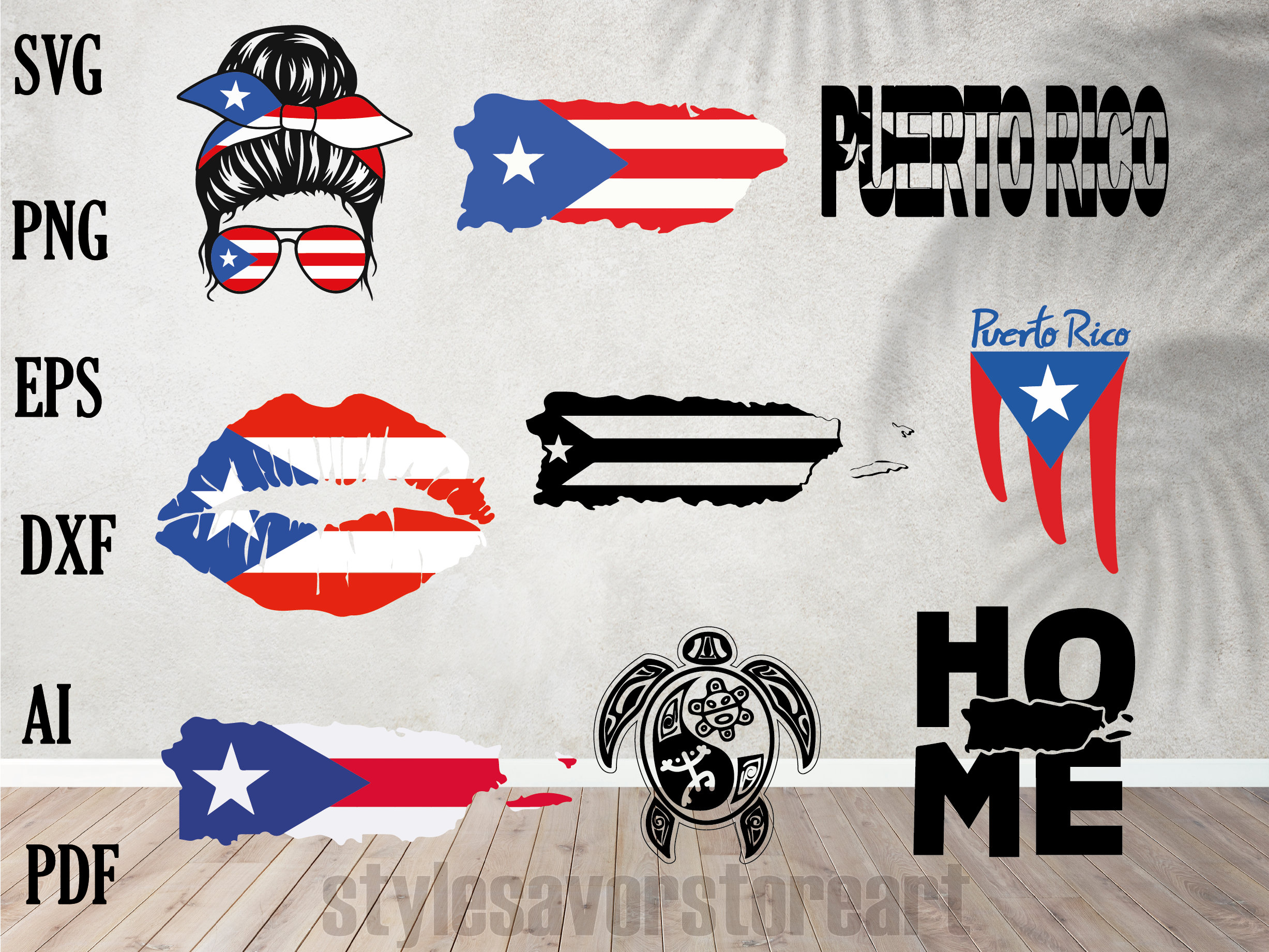 Puerto Rico Svg Latina Svg Cricut Svg Puerto Rico Png - Etsy España