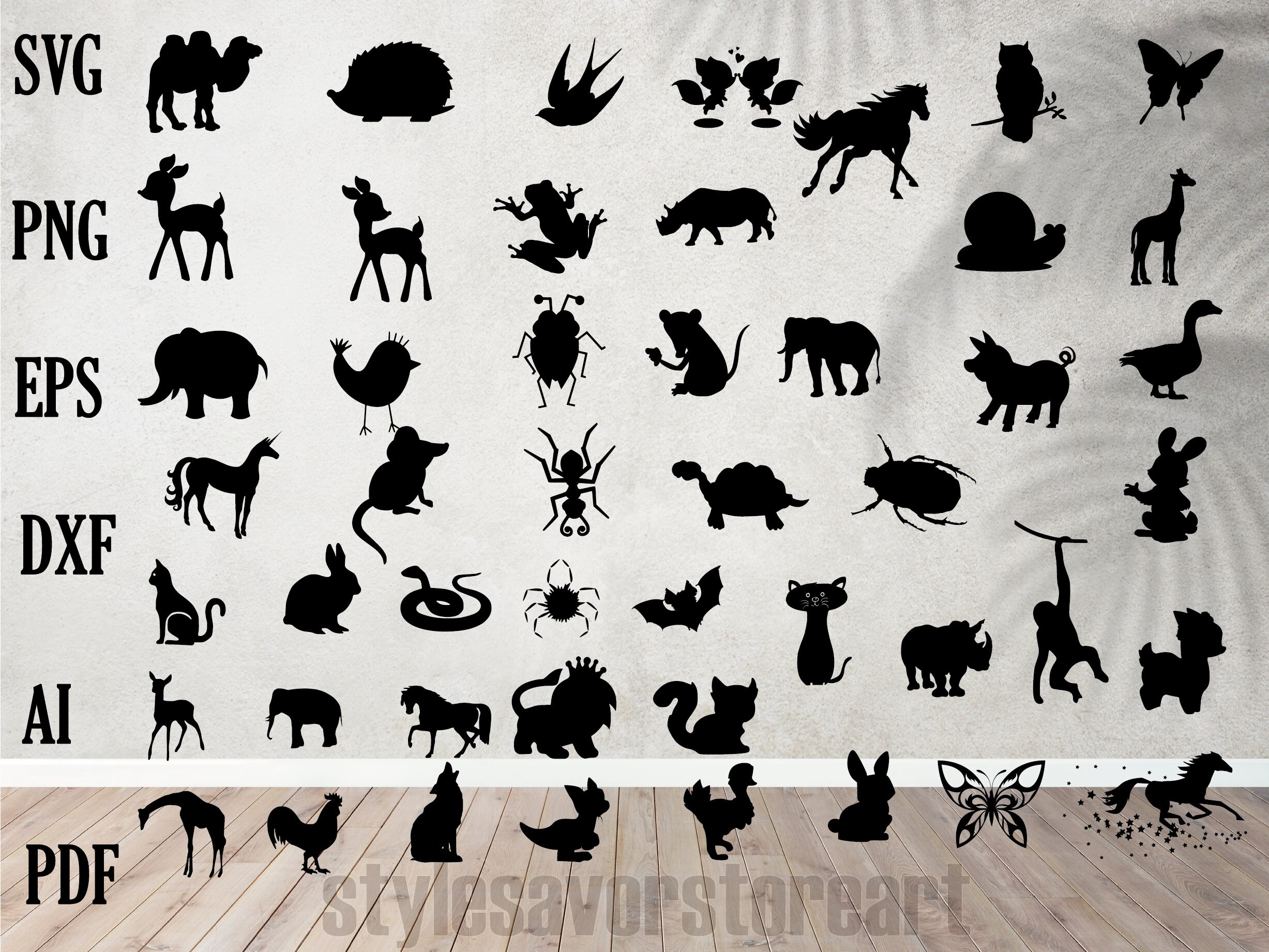 200 Animal Doodle Svg Bundle Animal Svg Doodle Svg Safari Animal Svg ...