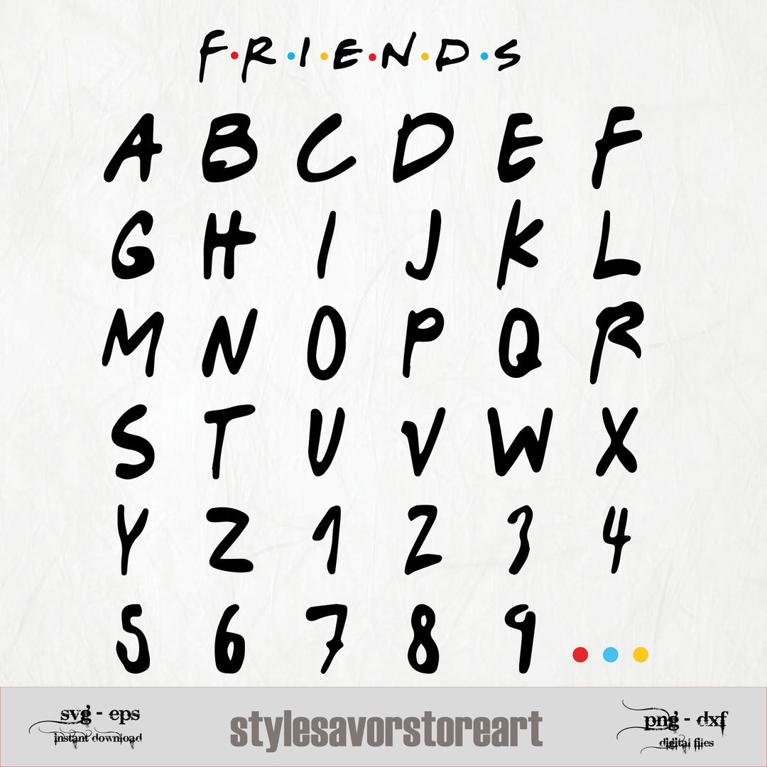 Friendship Font Svg, Friends Font, Best Friend Font, Buddies Font ...