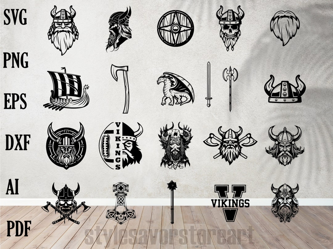 Viking SVG Bundle - Viking PNG Bundle - Viking Clipart - Viking SVG Cut ...