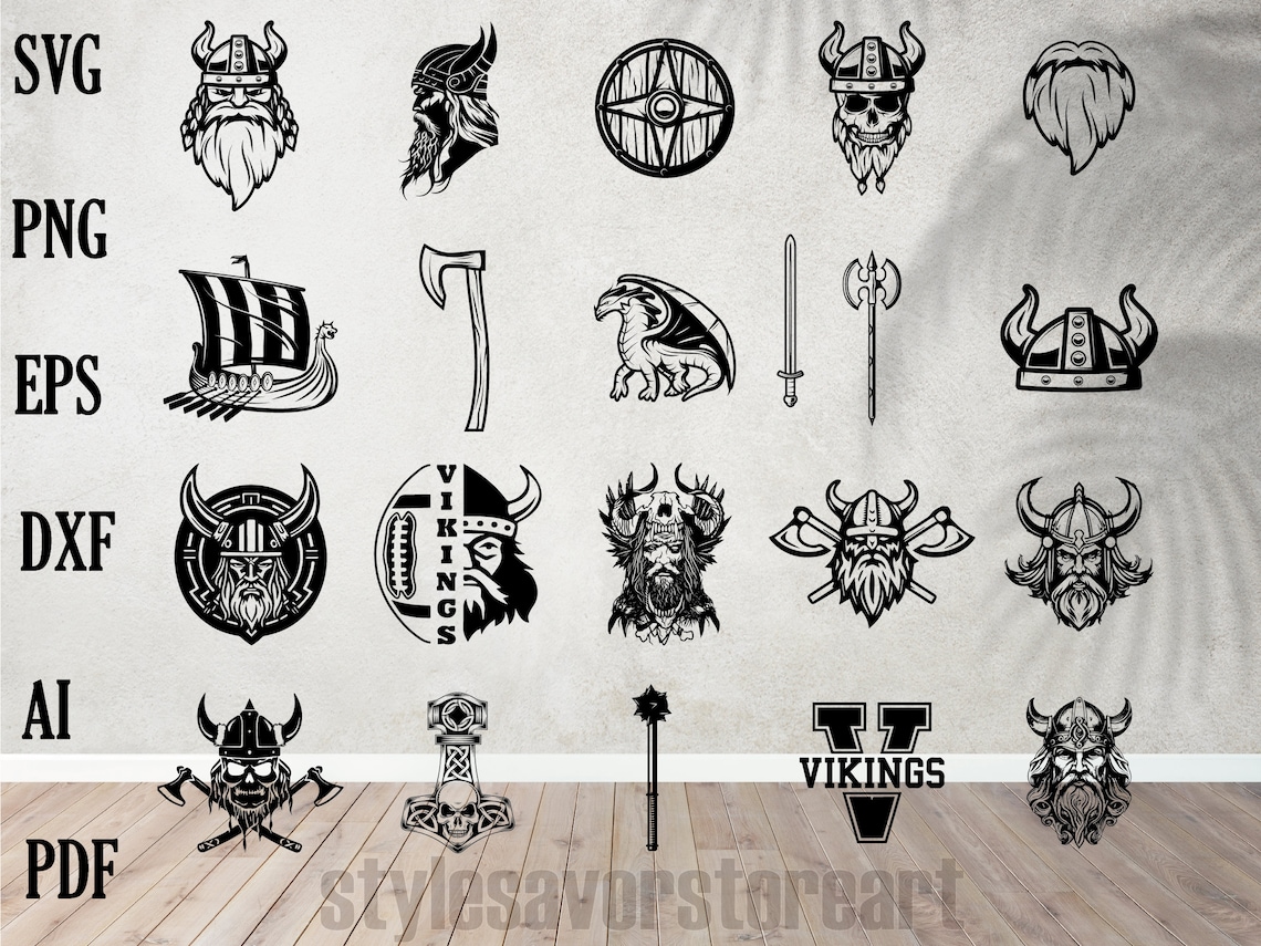 Viking SVG Bundle Viking PNG Bundle Viking Clipart Viking SVG Cut Files ...