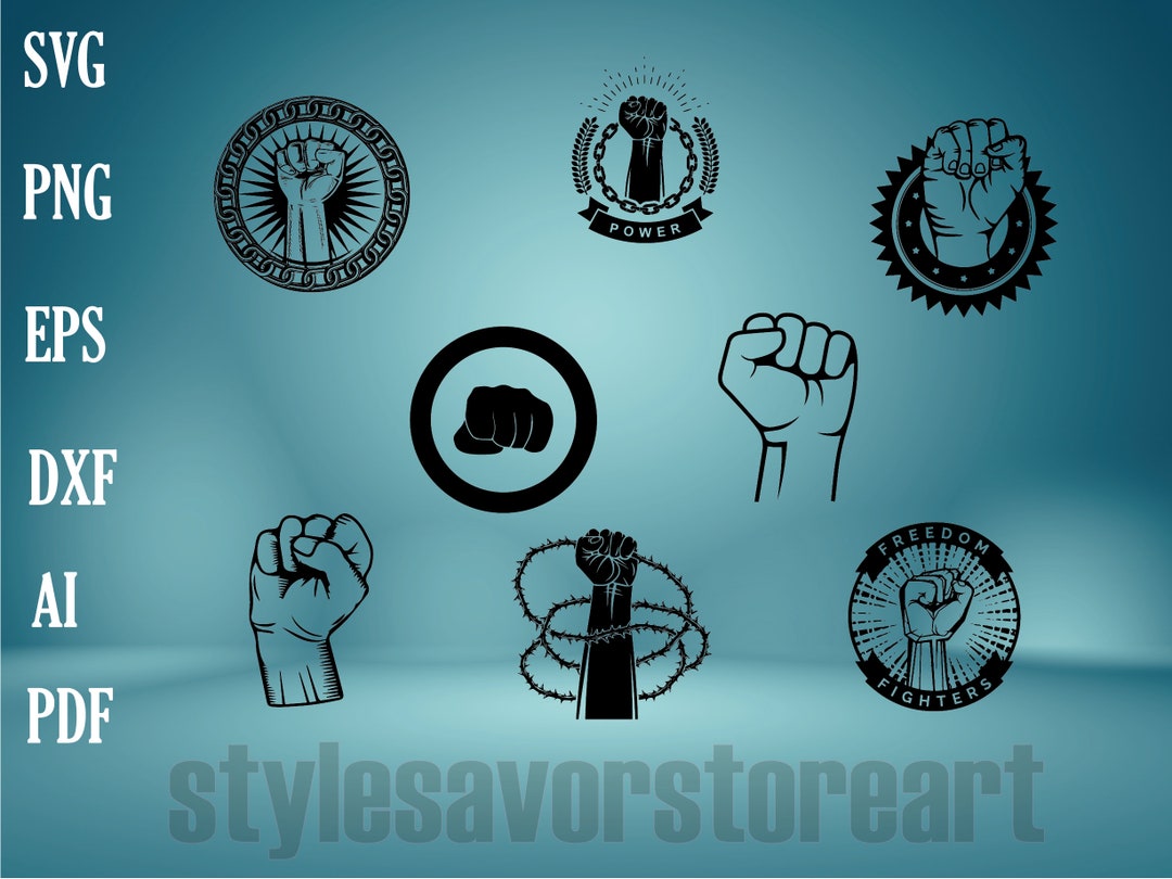 Fist SVG Bundle Fist PNG Bundle Fist Clipart Fist SVG - Etsy