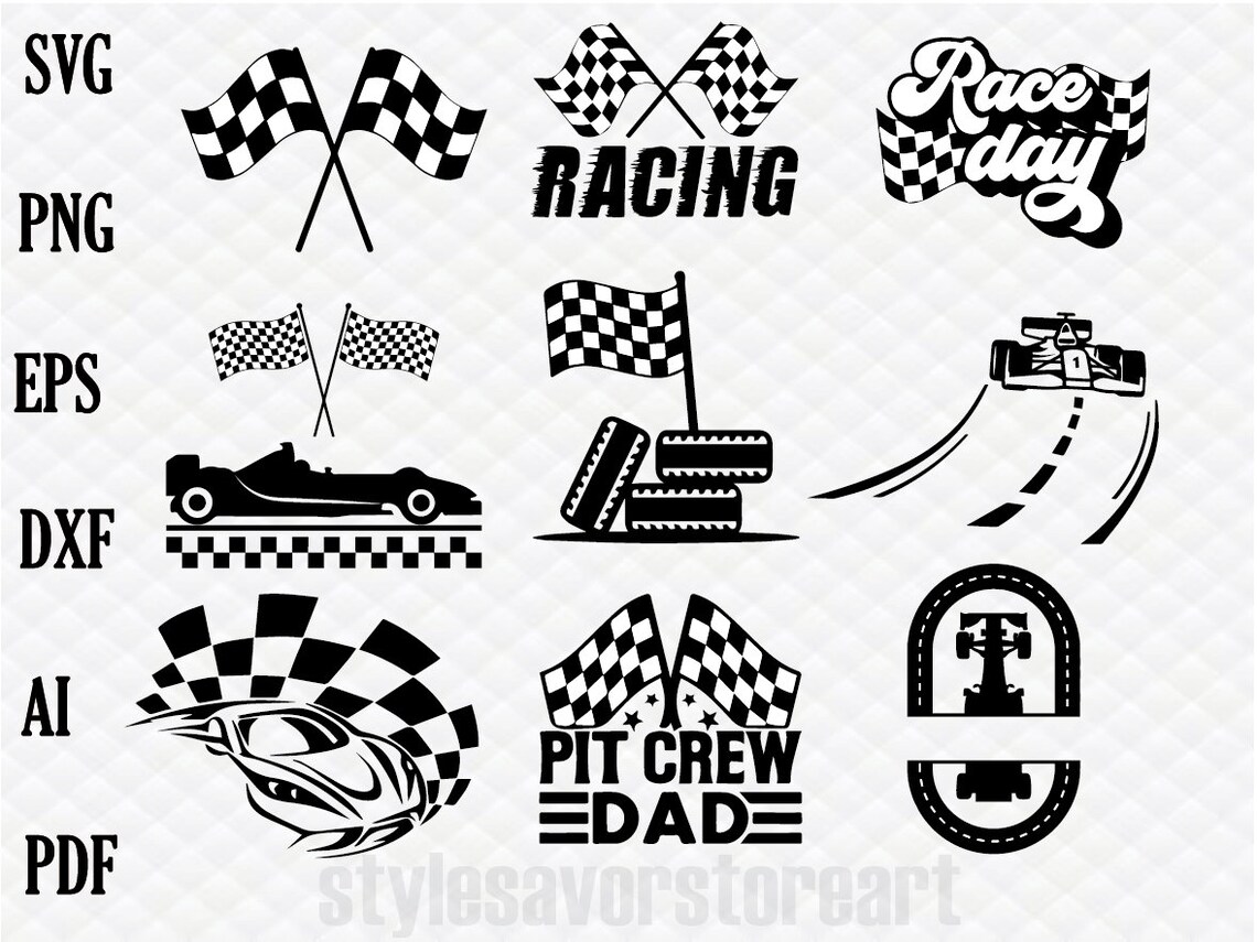 Racing Flag SVG / Race Flag / SVG (layered), PNG, Dxf, Eps Format ...