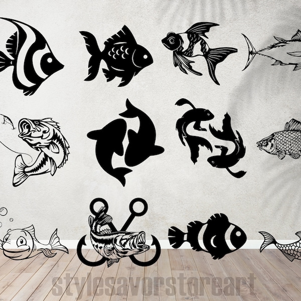 Fish Svg - Etsy