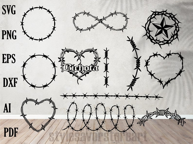 Barbed Wire Svg, Fencing Svg, Jail Wire Border, Barbed Wire Clipart ...