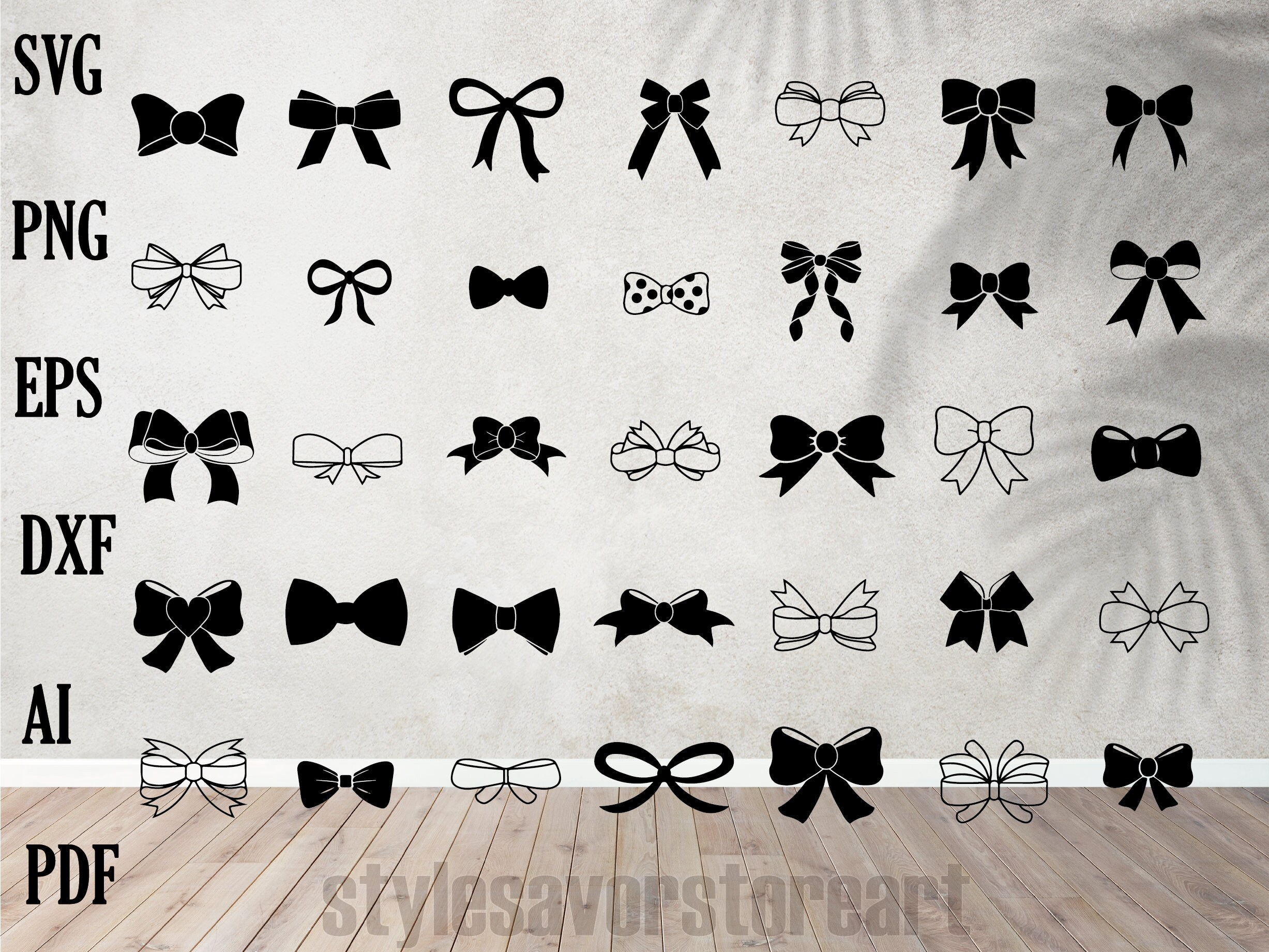 Ribbon Bow SVG Bundle, Ribbon SVG, Bow Svg, Present Svg, Bow Tie SVG ...
