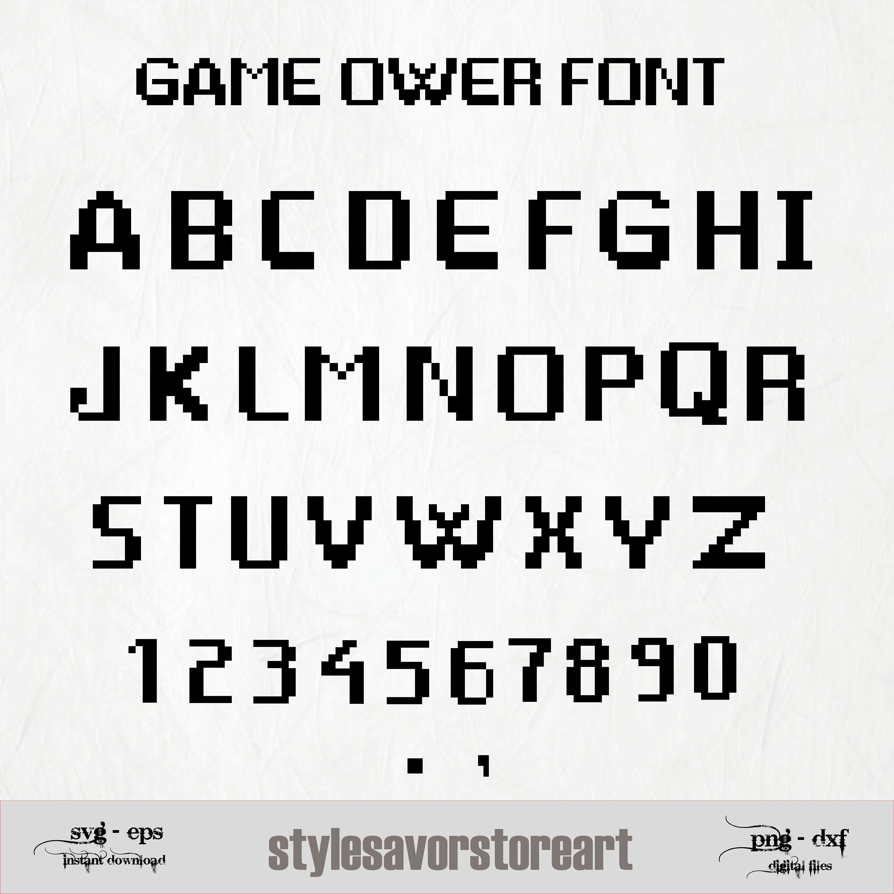 Game Font Arcade Svg Font Font Game Over Font Svg Pixel Svg Font ...