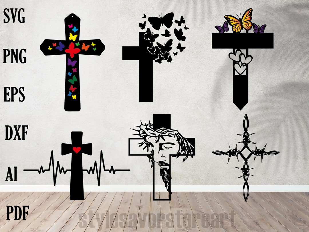 Cross Butterfly SVG, Butterflies Svg, Relgious Svg, Jesus Svg, Cross ...