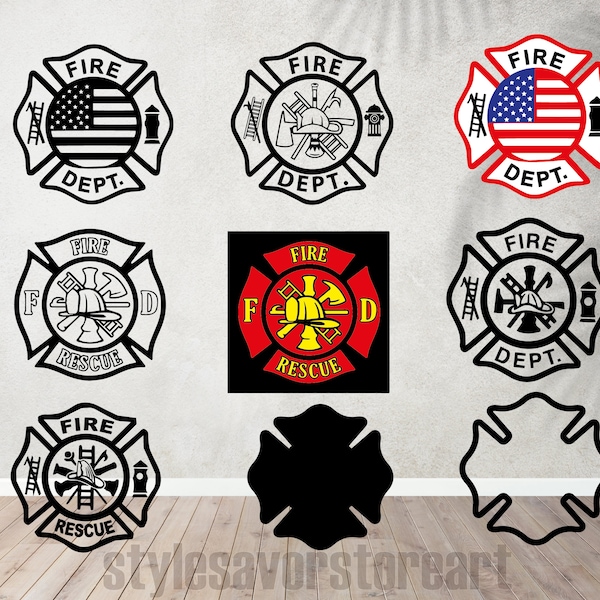 Fire Dept Decal - Etsy