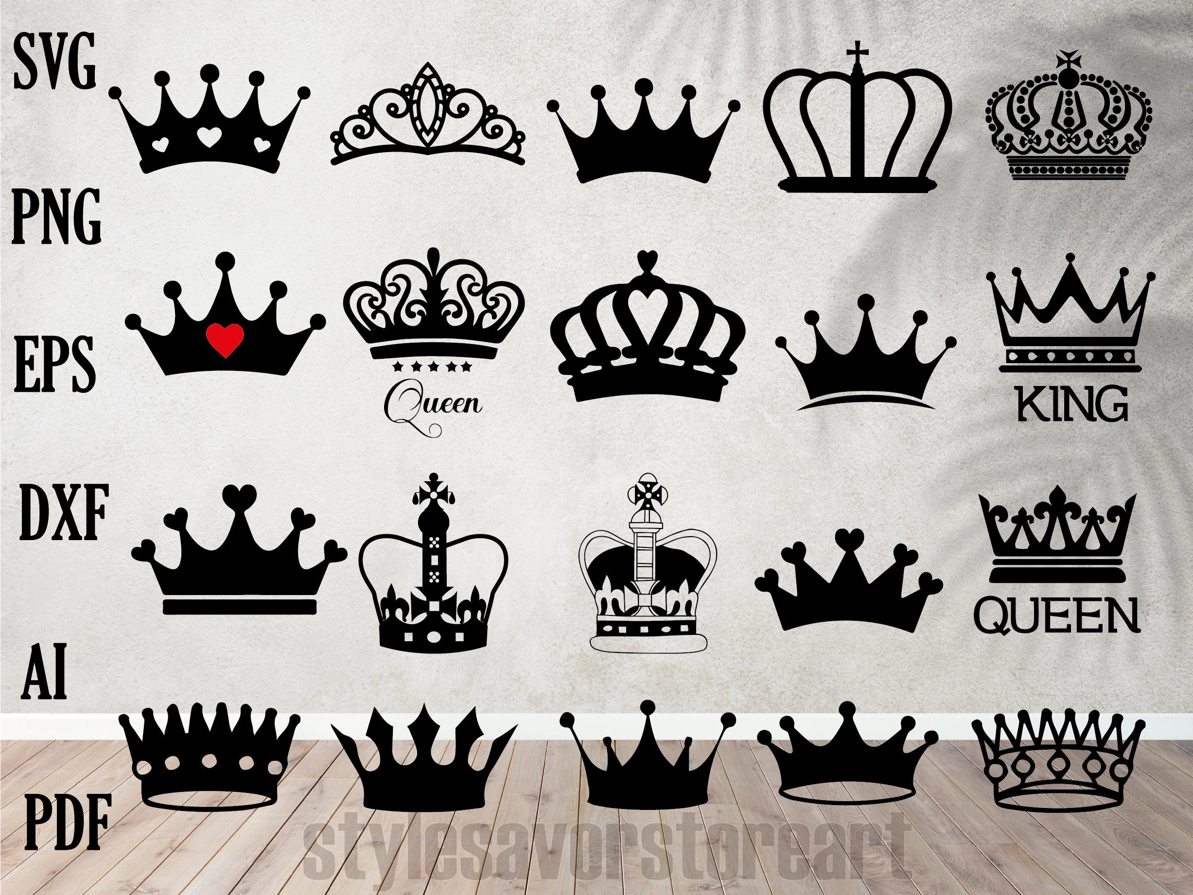 Royal Crown SVG File, King Crown SVG, Queen Crown SVG, Princess Tiara ...