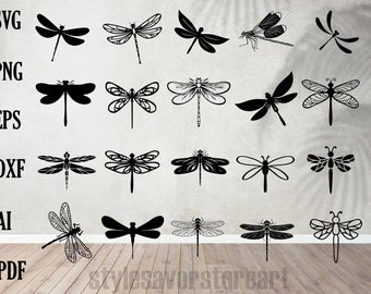 DRAGONFLY SVG, Dragonfly Svg Bundle, Dragonfly Clipart, Dragonfly Cut ...