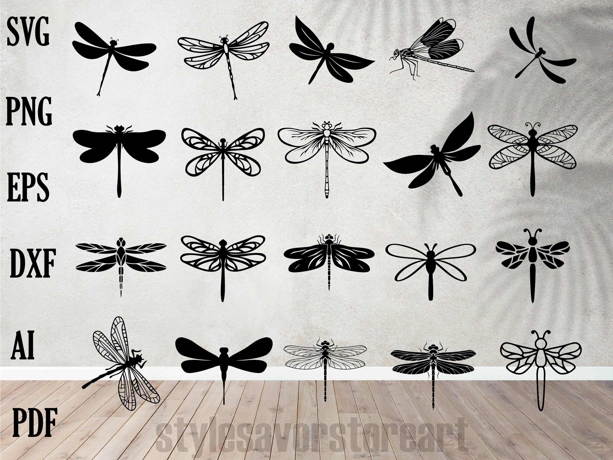 DRAGONFLY SVG, Dragonfly Svg Bundle, Dragonfly Clipart, Dragonfly Cut ...