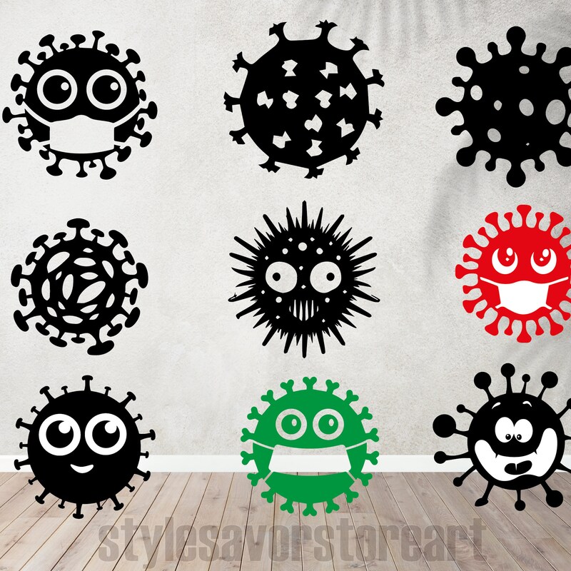 Virus Svg - Etsy