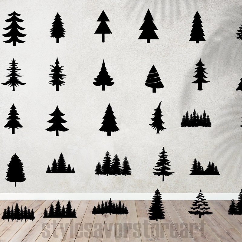 Pine Tree Svg - Etsy