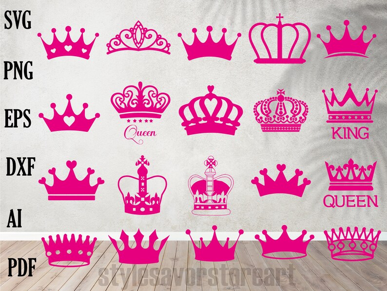 Corona Real SVG, Princesa Tiara SVG, Corona de Rey, Corona de Reina ...