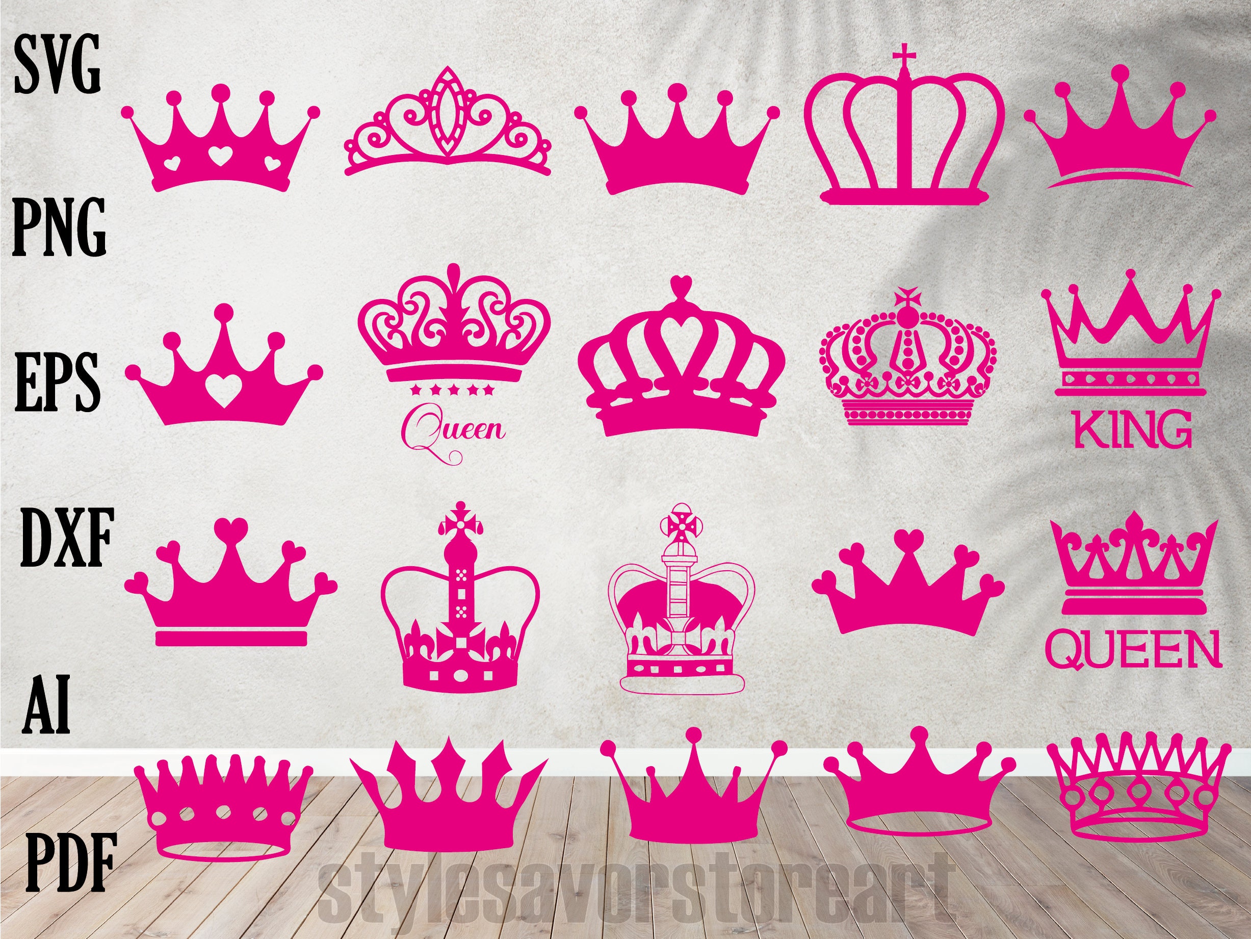 Royal Crown SVG, Princess Tiara SVG, King Crown, Queen Crown, Princess ...